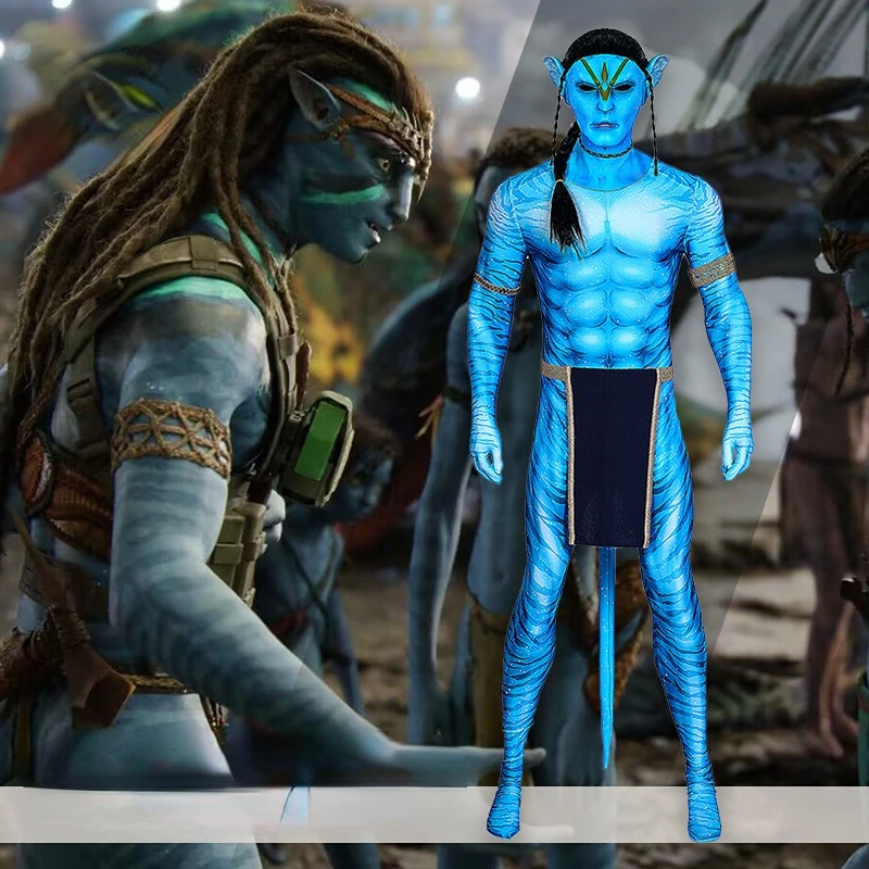 Movie-Avatar-2-The-Way-of-Water-Cosplay-Jake-Sully-Costume-Men ...