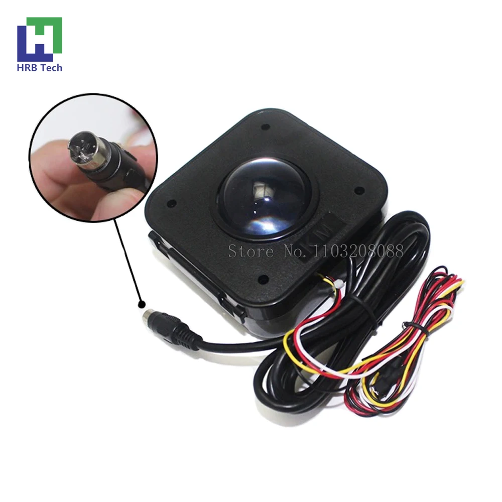 Illuminated-Light-Trackball-Of-Diameter-Round-Connector-PC-Joystick ...