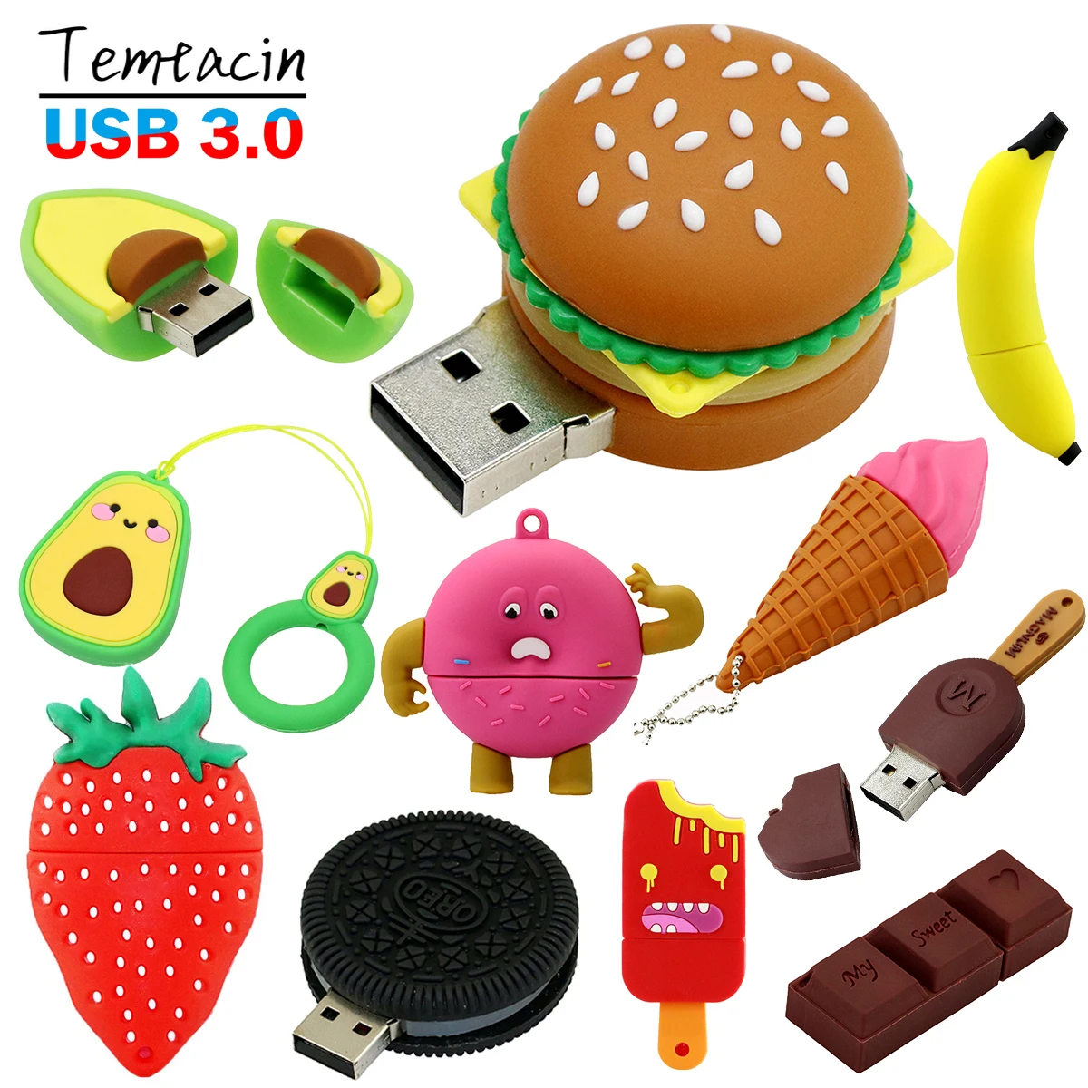 Pen-Drive-USB-128-de-alta-velocidad-unidad-Flash-de-helado-de-sand-a-de ...