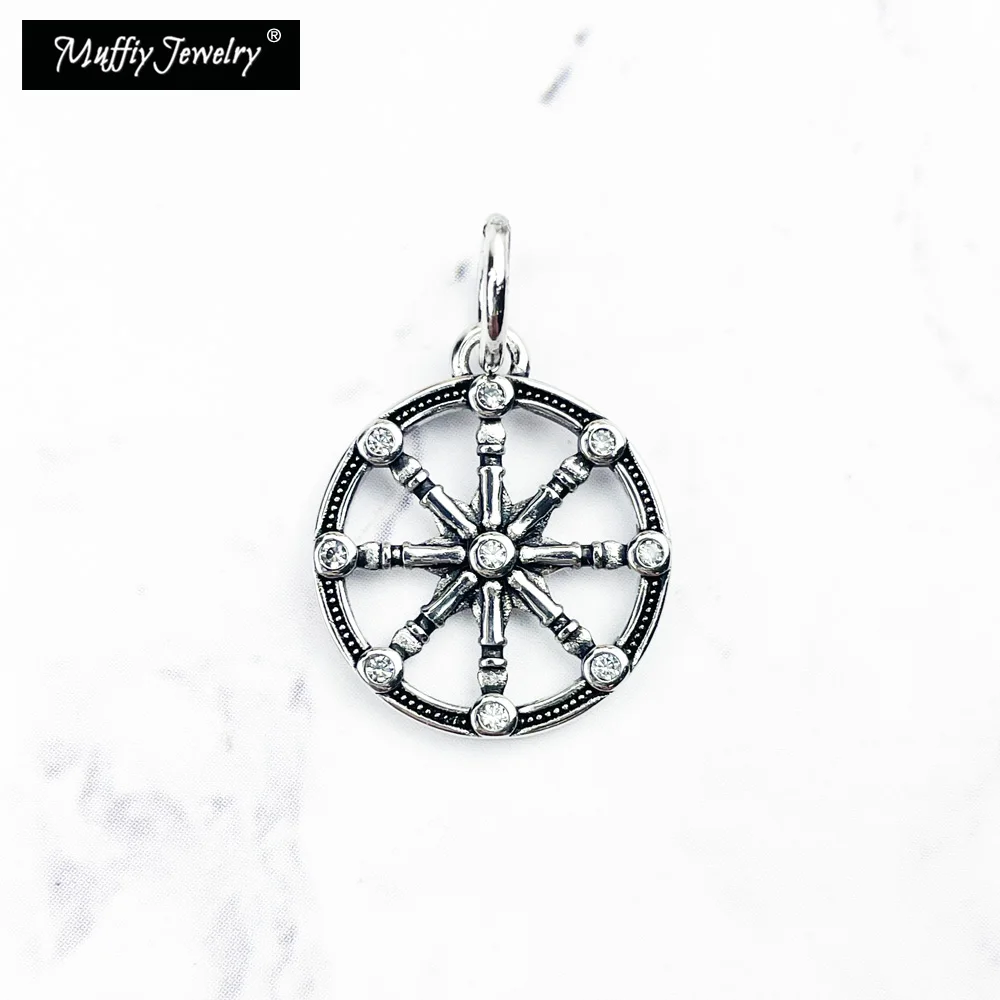 Pendant-Karma-Wheel-925-Sterling-Silver-Brand-New-Fine-Jewelry ...