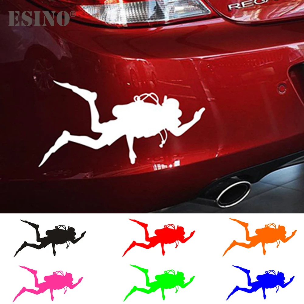 Funny-Creative-Car-Styling-Go-Fishing-Diving-Car-Sticker-Decorative-PVC ...
