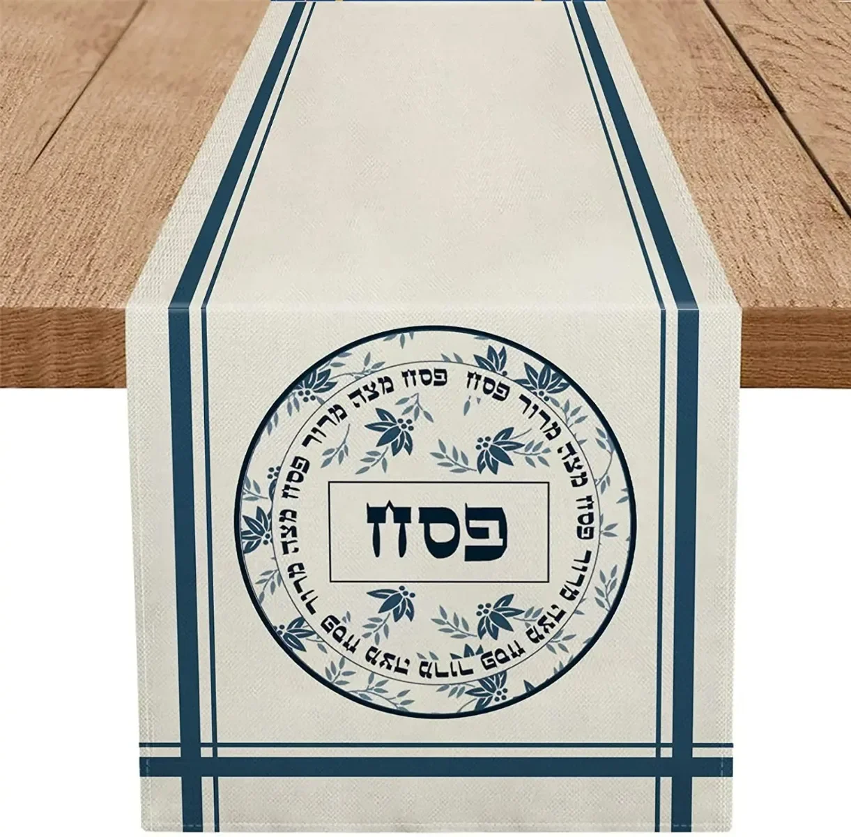 Passover-Linen-Custom-Table-Runner-Wedding-Decoration-Flowers-Jewish ...