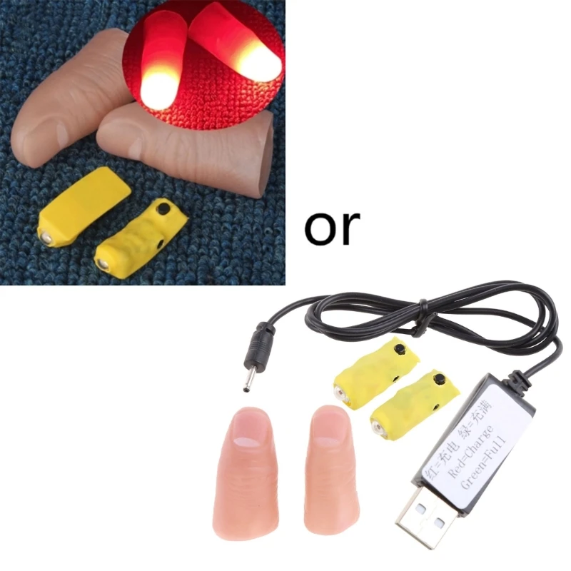Thumbs Light Finger Prank Toy Tool for Perform Halloween Perfect ...