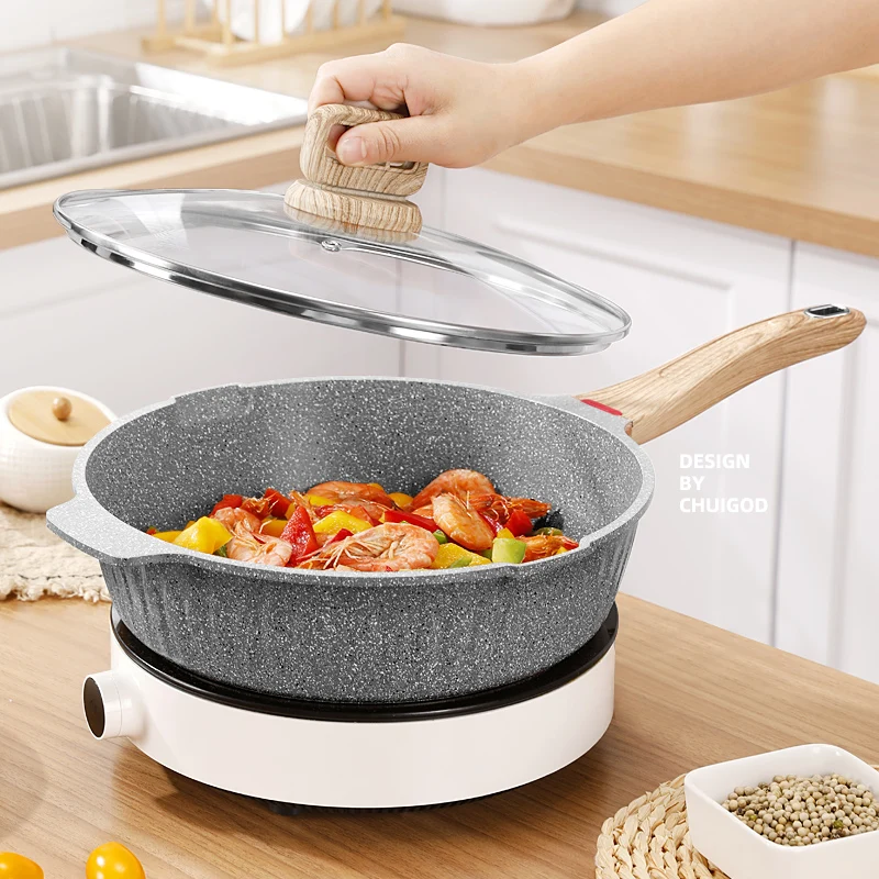 Fry Pan Non Stick Medical Stone Stone Non Stick Frying Pan Stone