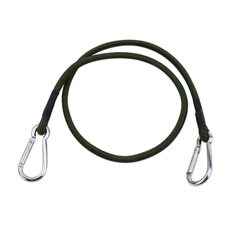 30-120cm Heavy Duty Bungee Cord Tie Strap String with Carabiner Hooks ...
