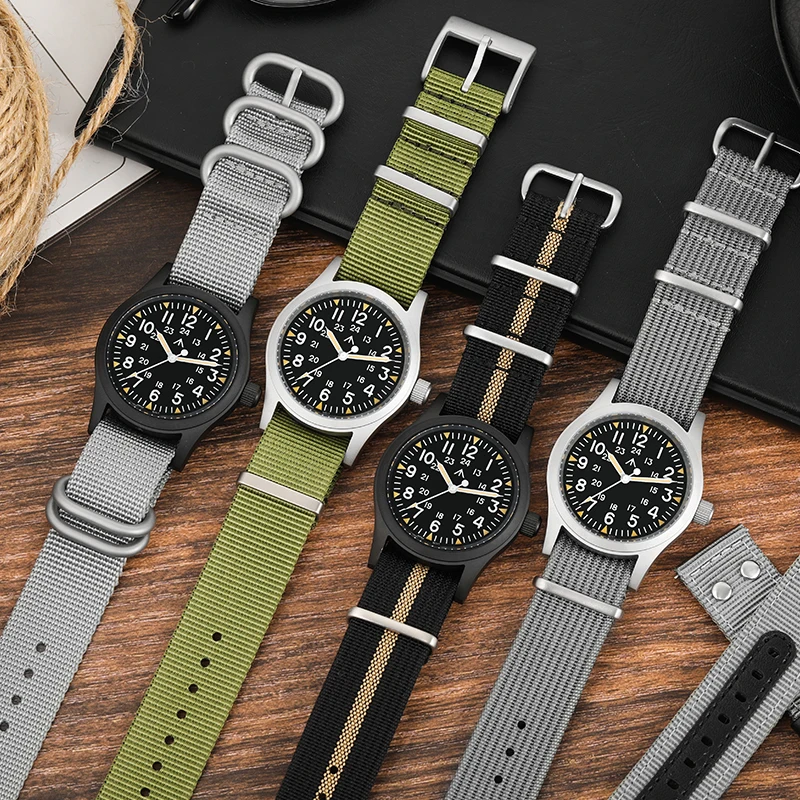 Militado-ML05-38mm-Military-Field-Watch-VH31-Sweep-Quartz-Movement ...