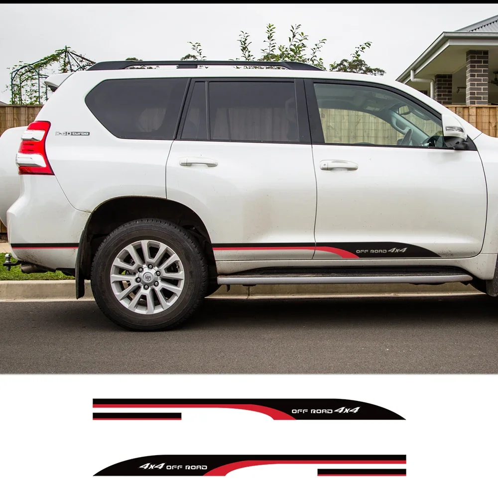 2PCS-Car-Side-Door-Stickers-For-Toyota-FORTUNER-4x4-Off-Road-Cool ...