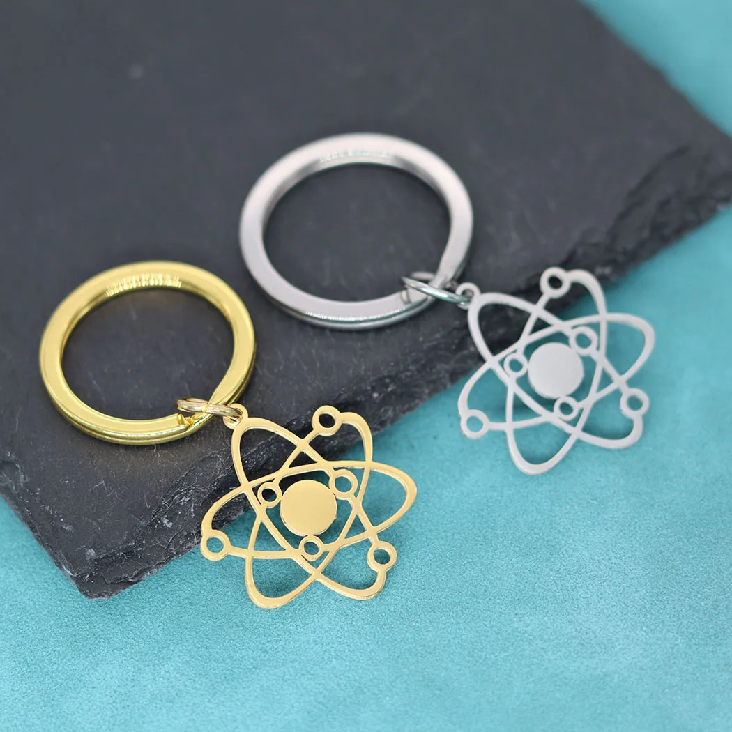 Nedar-Carbon-Atom-Pendant-Keychain-For-Women-Men-Planet-Physics-Science ...