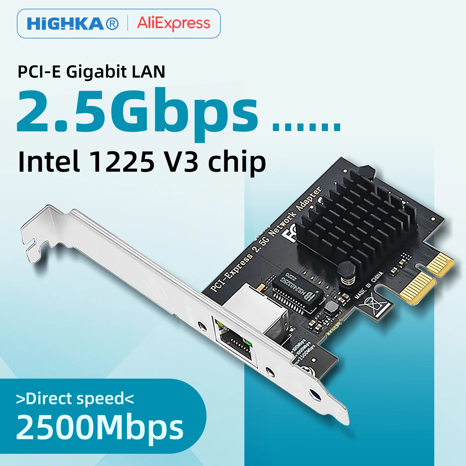 intel-1225-Gigabit-Ethernet-PCI-Express-Network-Card-10-100-2500Mbps ...