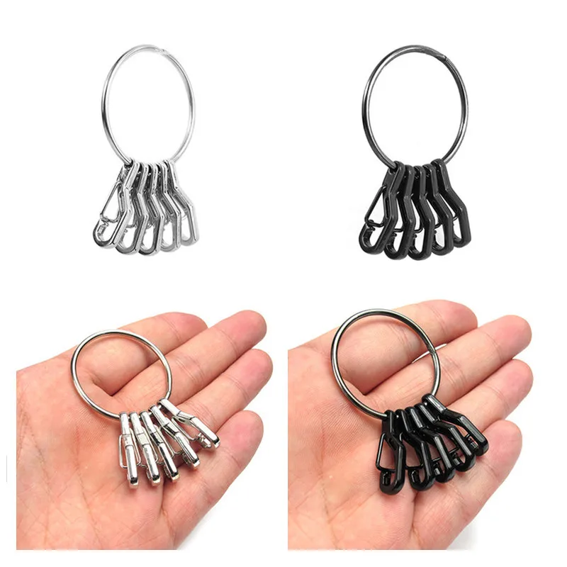 Mini 1PC Quick Release Keyring With 5Pcs TEC alloy Spring hook Keyring ...
