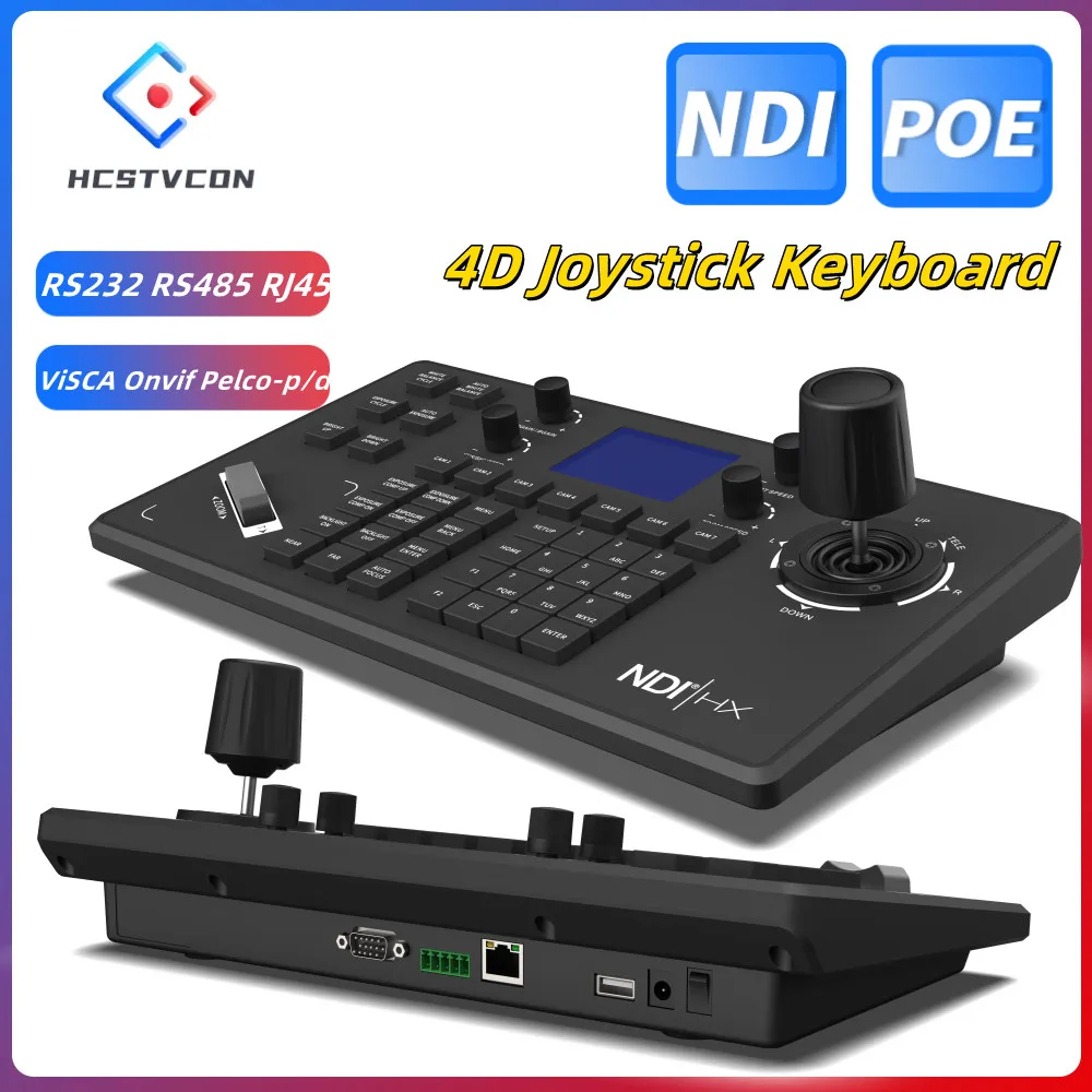 NDI-Joystick-Controller-Keyboard-3D-Controller-for-Video-Conference-Youtube-Live-Streaming-PTZ ...