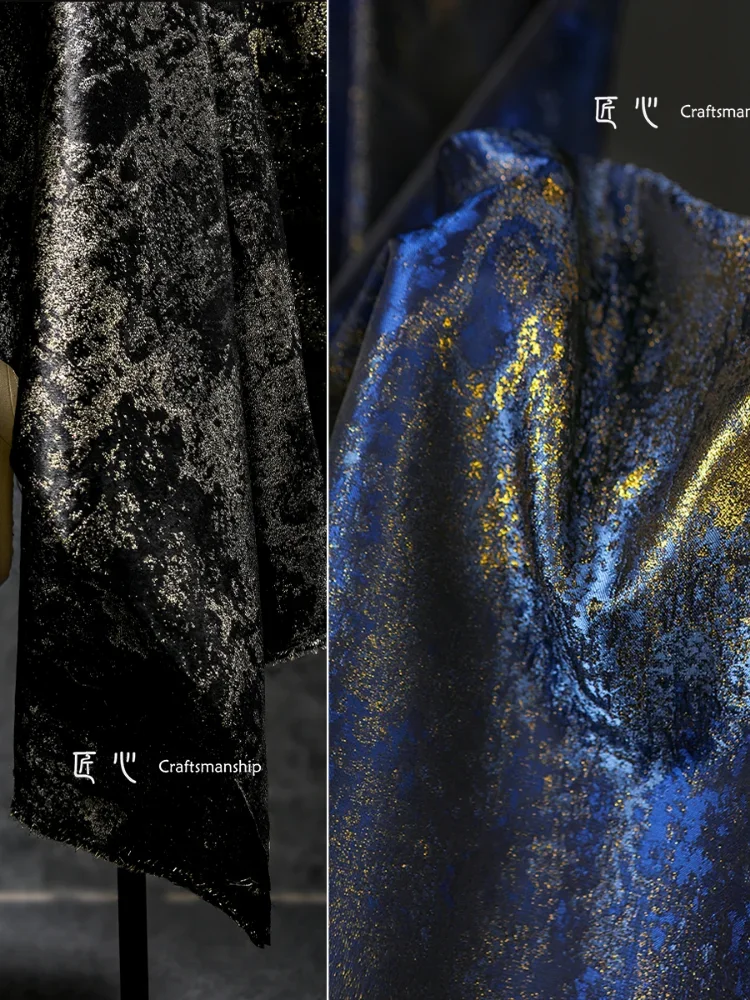 Gilded-Jacquard-Yarn-dyed-Fabric-Reflective-Fantasy-Gold-Silk-Retro-Bag ...