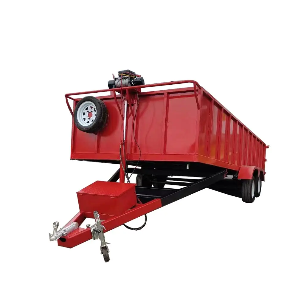 High Side Dump Trailer 7 X14 Trailer To Tractor 6x12 Dump Trailer ...