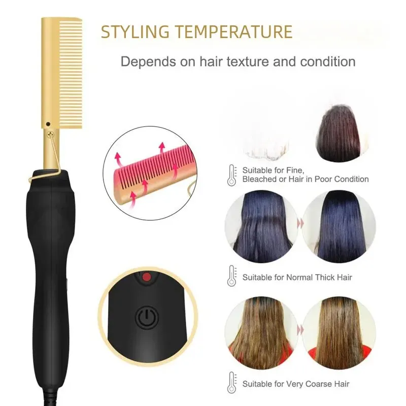 2-in-1-Electric-Copper-Comb-Straight-Curling-Dual-Use-Home-Use ...