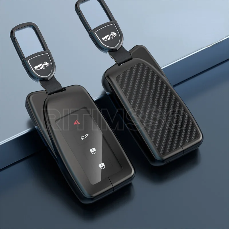 New Carbon Metal+TPU Car Remote Key Case Cover Shell for Lexus NX GS RX ...