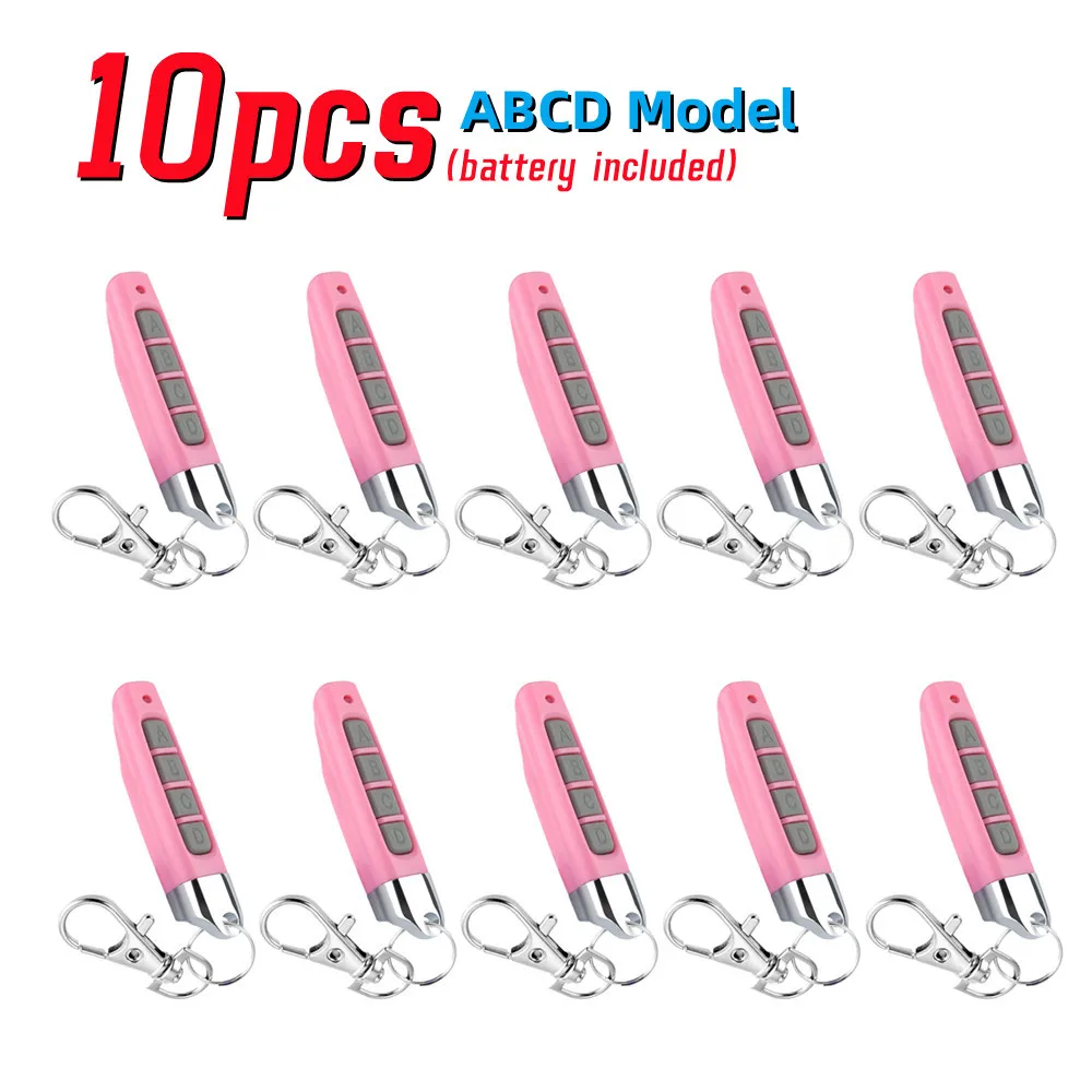 10pcs-433MHZ-Remote-Control-Car-Key-Garage-Gate-Door-Opener-Controller ...