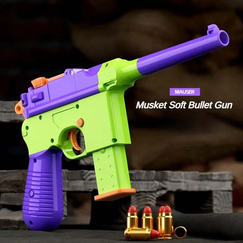 Musket-Toy-Gun-Manual-Soft-Bullets-Pistol-Shell-Ejected-Launcher ...