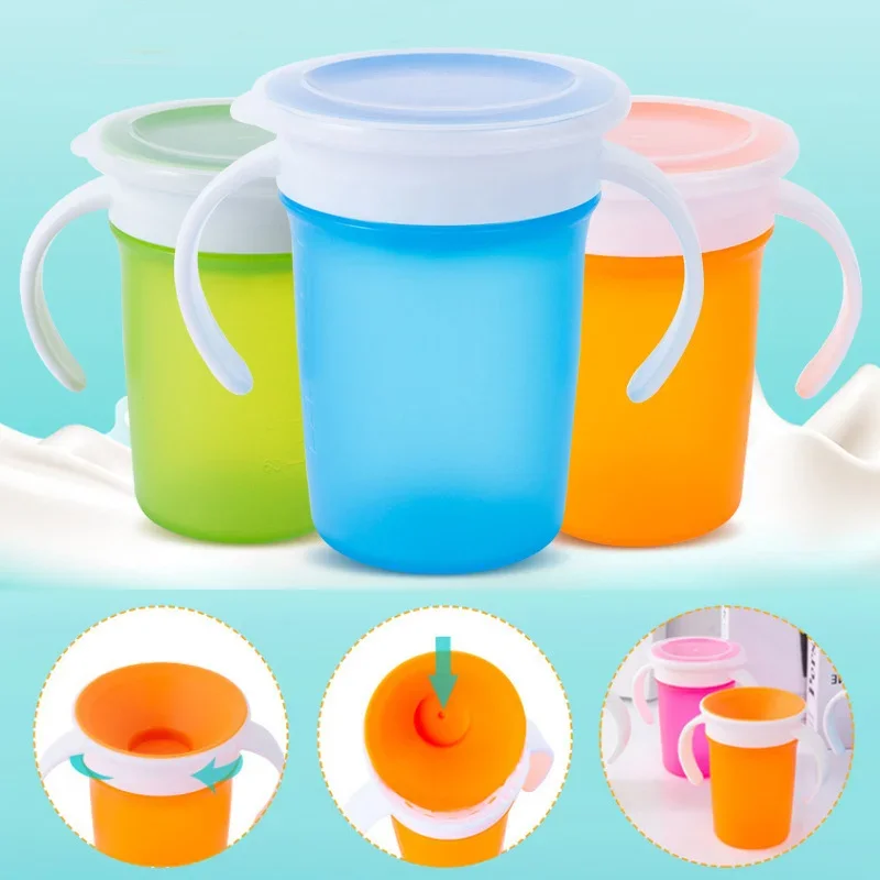 BPA-Free-Infants-Water-Cups-Bottles-360-Degree-Rotated-Children-s ...