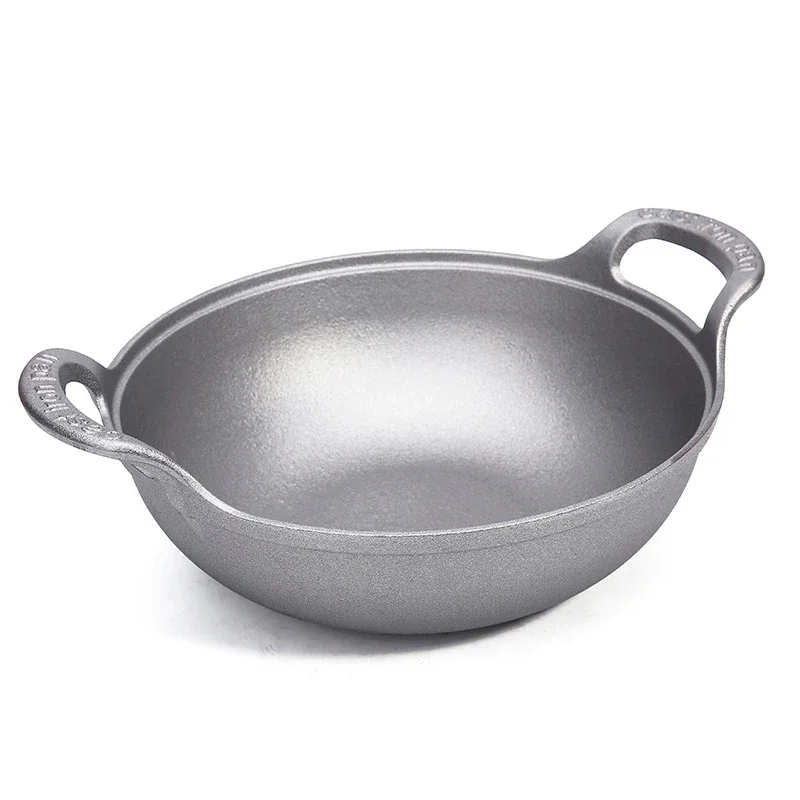 Old-style-iron-pot-Uncoated-fryer-Stew-pot-Frying-pan-Non-stick-pot ...