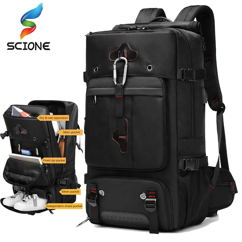 70L Men's Multifunction Travel Backpack Outdoor Fitness Sports Camping ...
