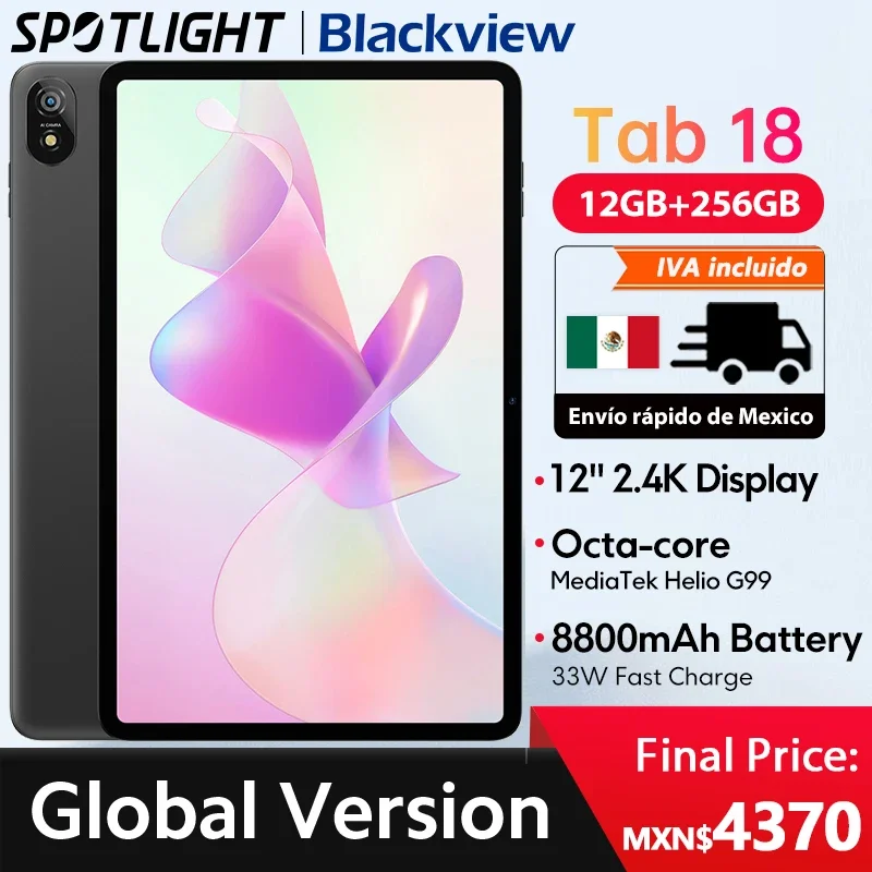 Wereldpremi-re-12-Inch-Blackview-Tab-18-Tablet-8Gb-12Gb-256Gb-16mp-2-4K ...