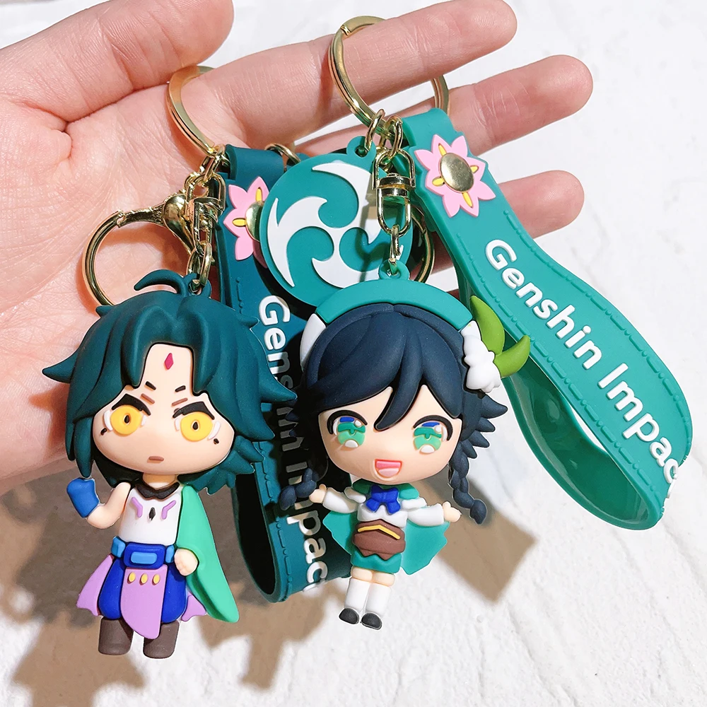 Genshin-Impact-Figure-Model-Keychain-Kawaii-Xiao-Ganyu-Hu-Tao-Keqing ...