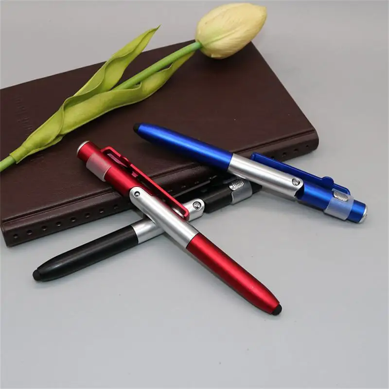 4-In-1-Multifunction-Ballpoint-Pen-with-LED-Light-Fold-Phone-Holder ...