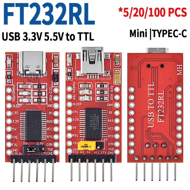 M-dulo-adaptador-de-serie-para-Arduino-FT232-Pro-Mini-USB-a-TTL-100-5 ...