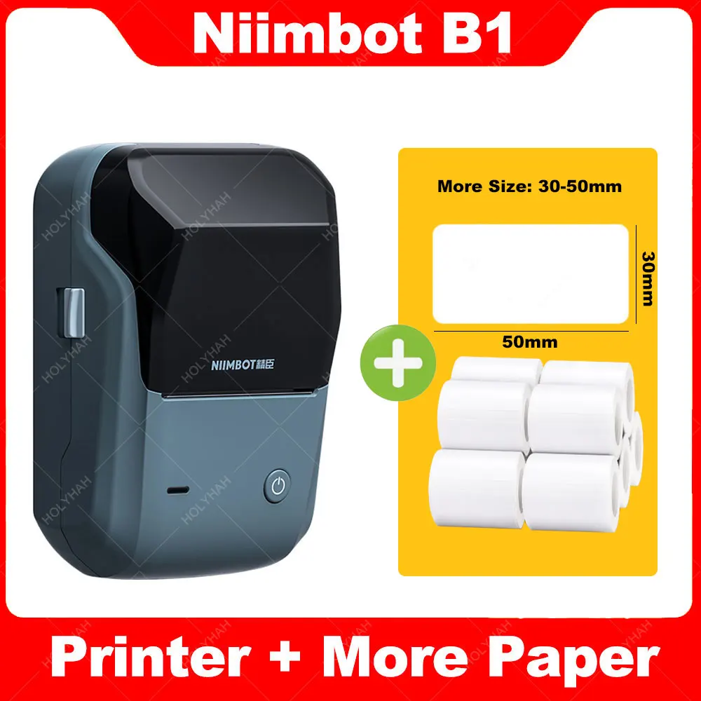 Niimbot-B1-label-printer-Portable-Pocket-Label-Maker-Bluetooth-Thermal ...