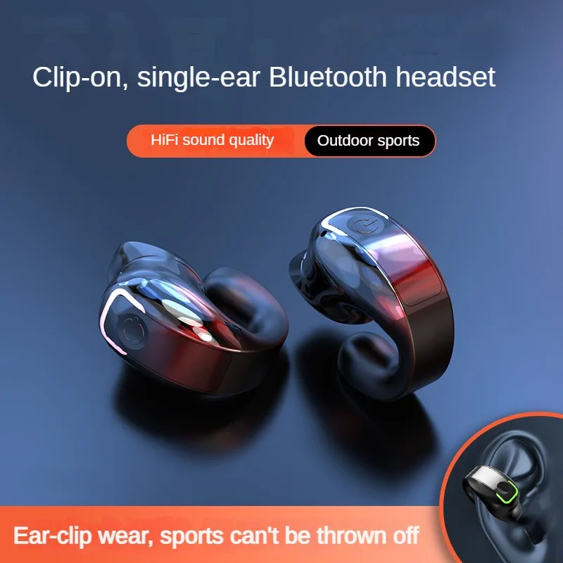 Ear-Clip-Headphones-TWS-Wireless-Bluetooth-Headset-Sports-Waterproof ...