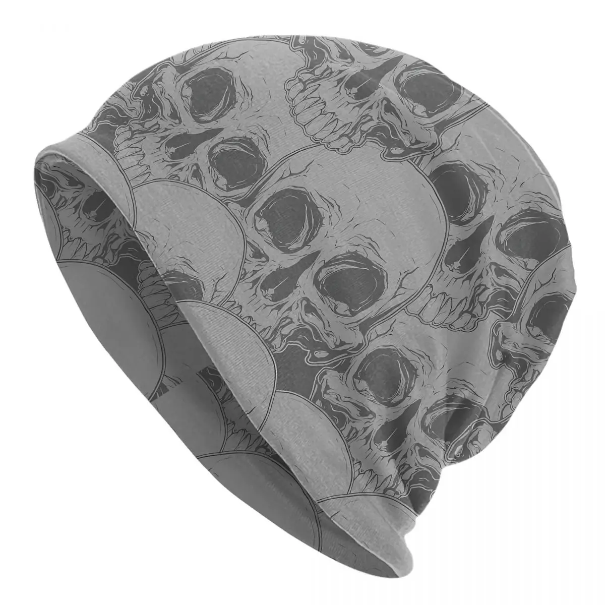 Skull-Skeleton-Skullies-Beanies-Caps-Horror-Grey-Skull-Thin-Hat-Autumn ...