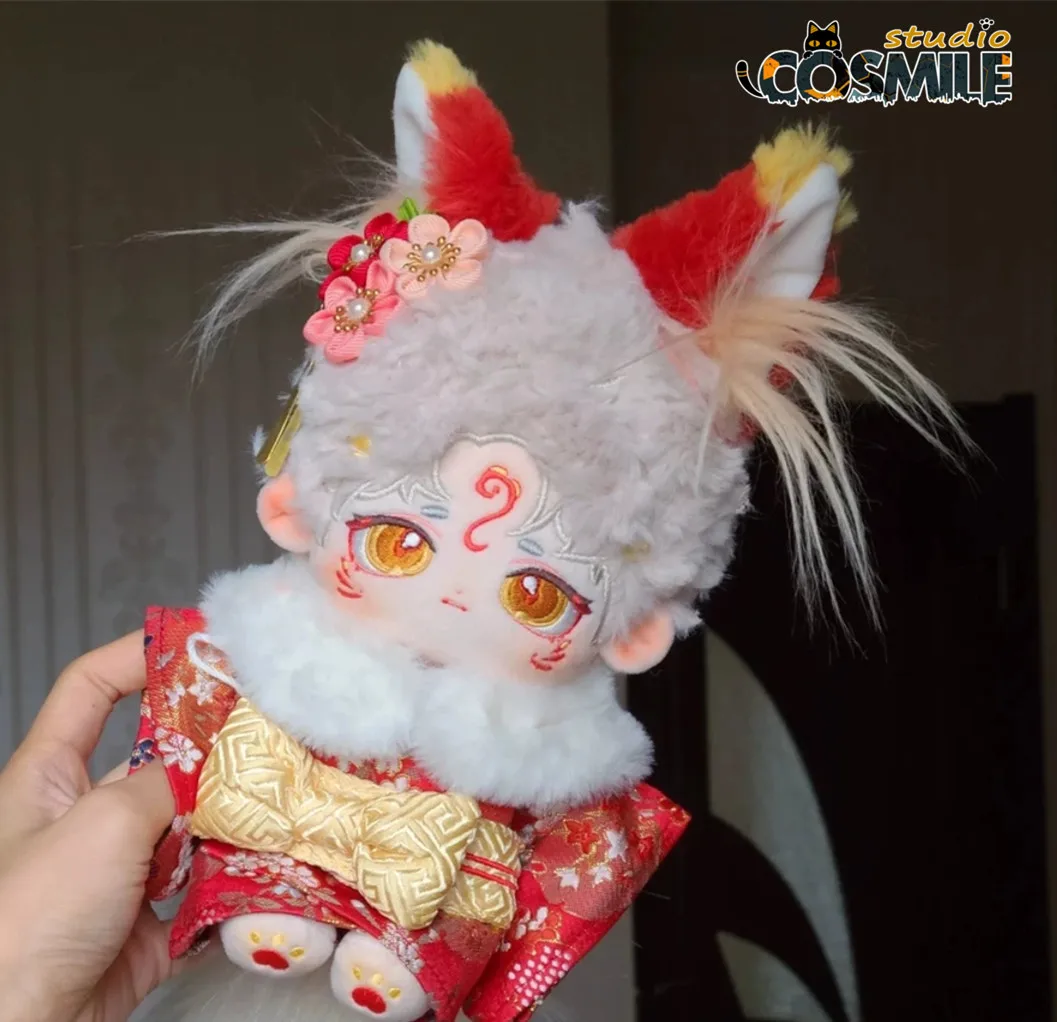 No Attributes Lotus Little Fox Japanese Shikigami Yokai 20cm Plush Doll ...