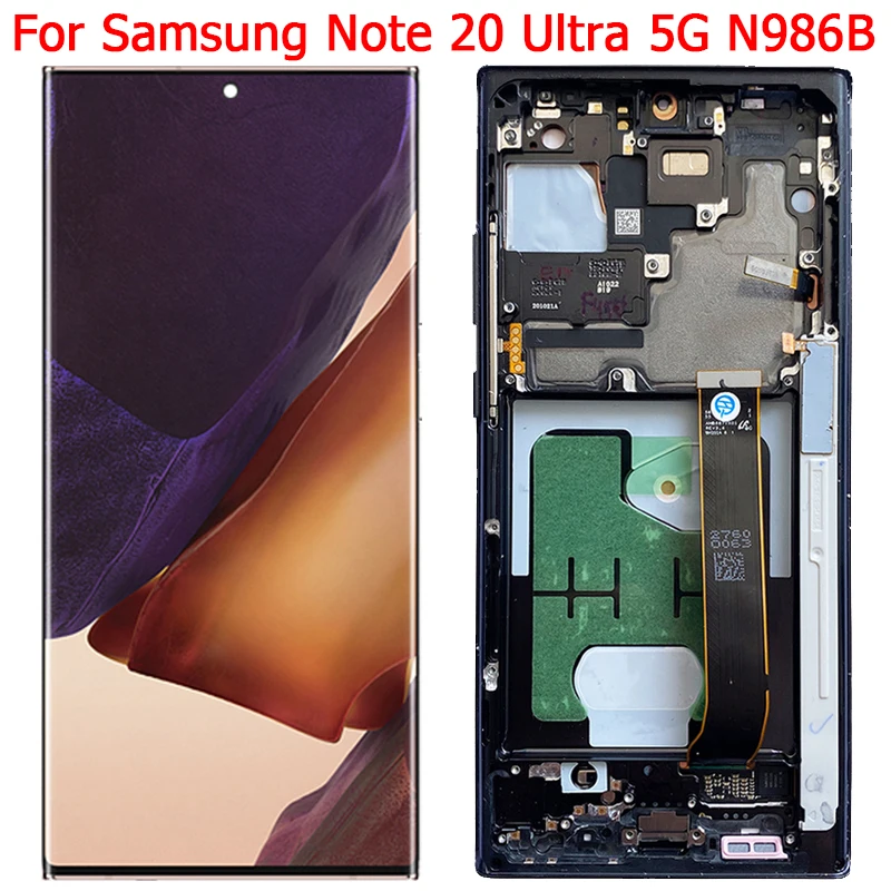 Original-For-Samsung-Note-20-Ultra-LCD-Display-Frame-6-9-Samsung-Note20 ...