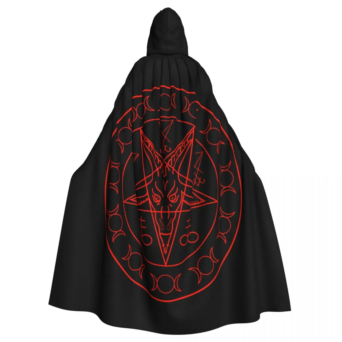 Capa con capucha para adulto, disfraz Medieval de Baphomet y Lucifer ...
