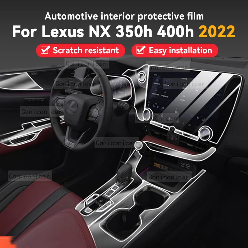 For-LEXUS-NX-350h-400h-2022-Car-Interior-Protective-Film-Center ...