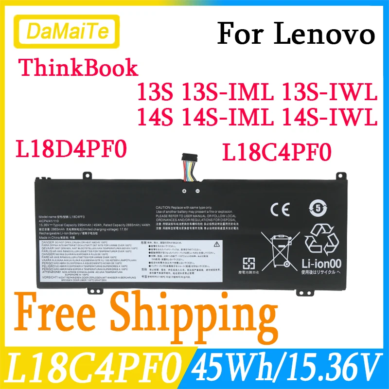 Original-L18M4PF0-Battery-For-Lenovo-ThinkBook-13S-14S-13S-IWL-13S ...