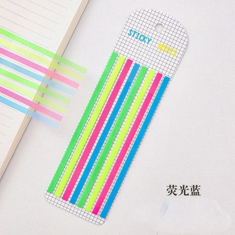 【MINISO】 Portable Color Stickers Transparent Fluorescent Index Tabs ...