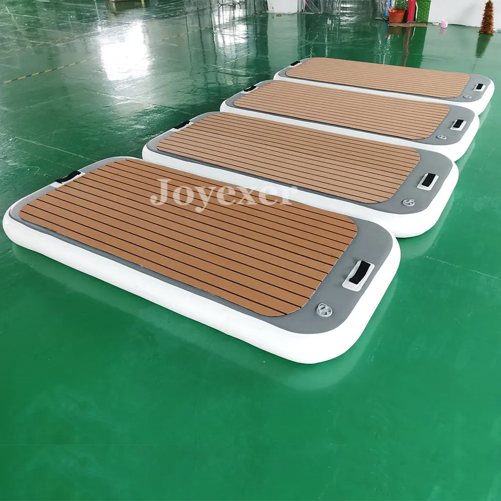 Drop Stitch PVC Teak Foam Inflatable Swim Platform Floating Dock With ...