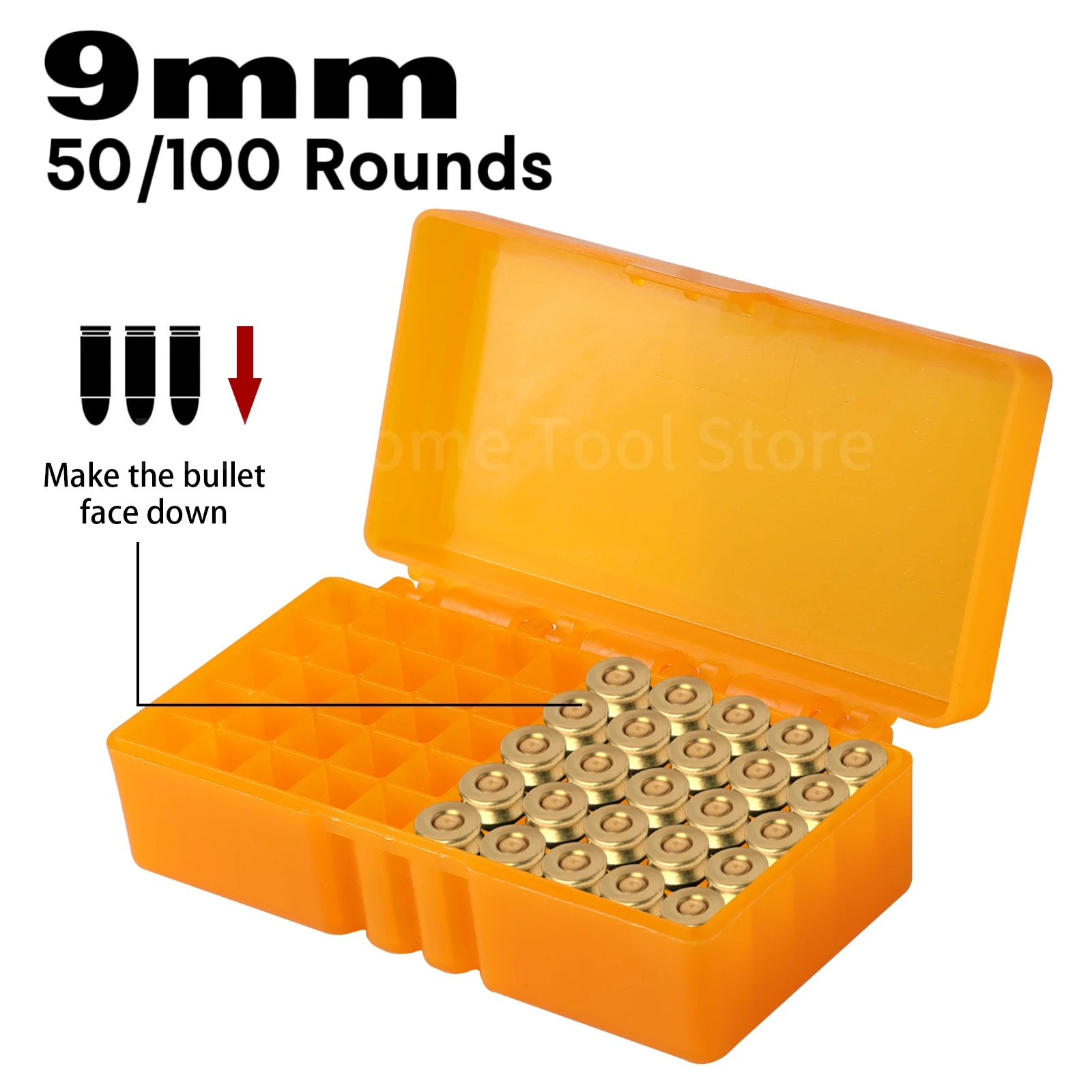 50-100-Rounds-Tactical-Ammo-Box-9mm-Ammo-Storage-Case-Portable-Shotgun ...