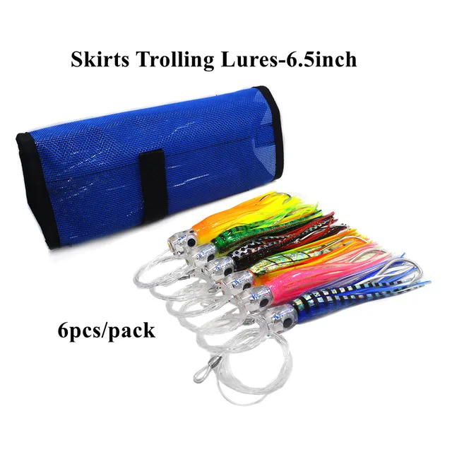 Kmucutie Fully Rigged Marlin Lures 6pcs/pack 6.5inch/9inch Tuna ...