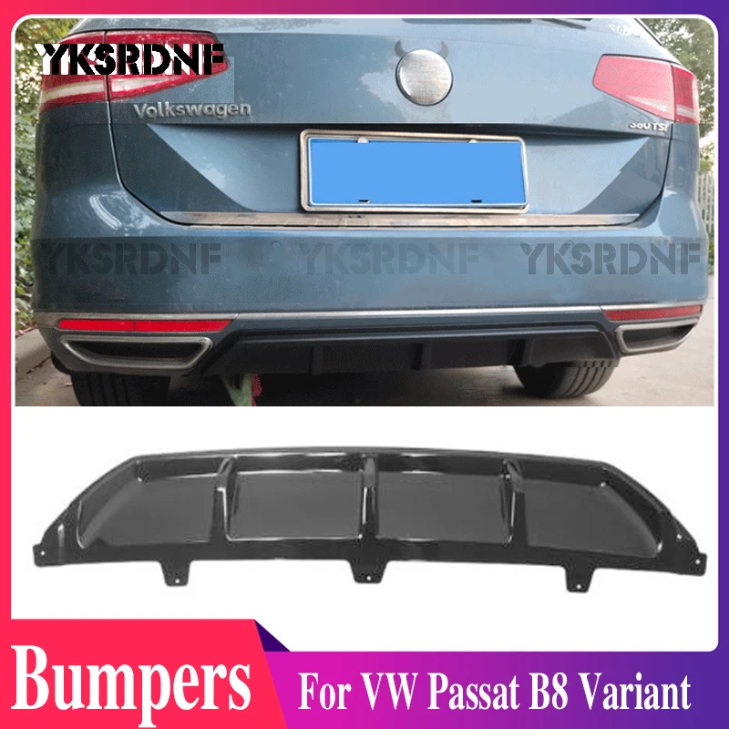 Car-Styling-ABS-Paint-Rear-Bumper-Lip-Spoiler-Trunk-Diffuser-Cover-For ...