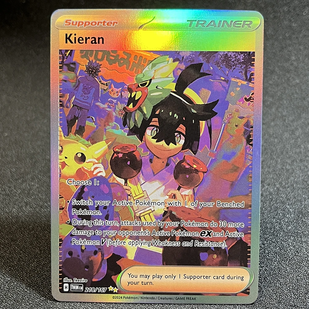 Pokémon Cards Twilight Masquerade Perrin Teal Mask Ogerpon Eevee ...