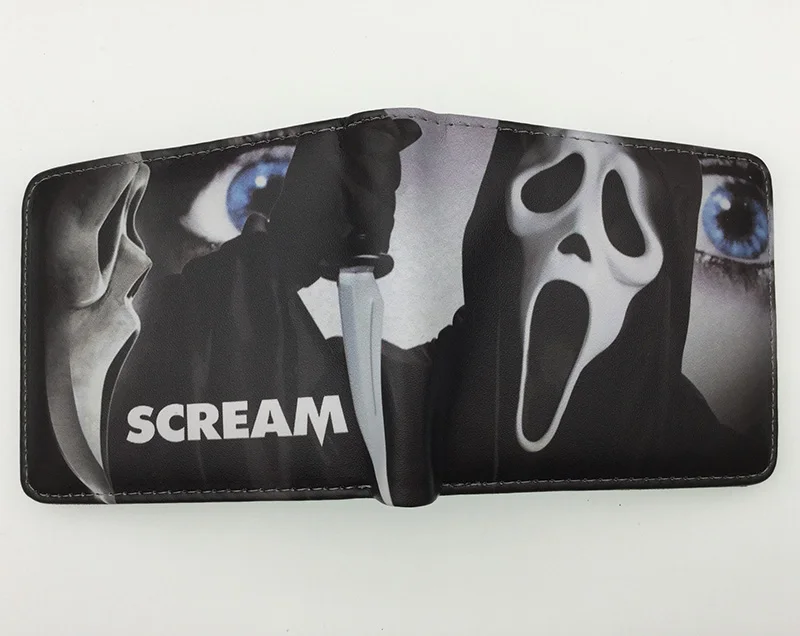 Man Purses Movie Scream Wallets Credit Card Holder Wallet with Coin ...