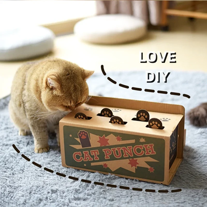 Cat-Game-Box-Maze-Interacti-Toy-Interactive-Mice-Game-Toy-Mouse-Pop-Up ...