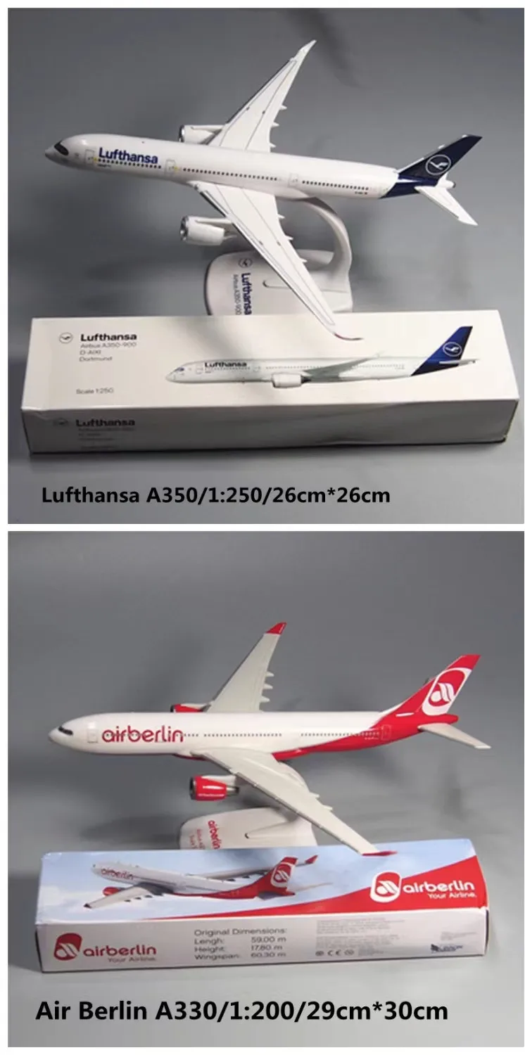 ABS Plastic Assembled Airplane Model Plane Germany Lufthansa Airbus ...