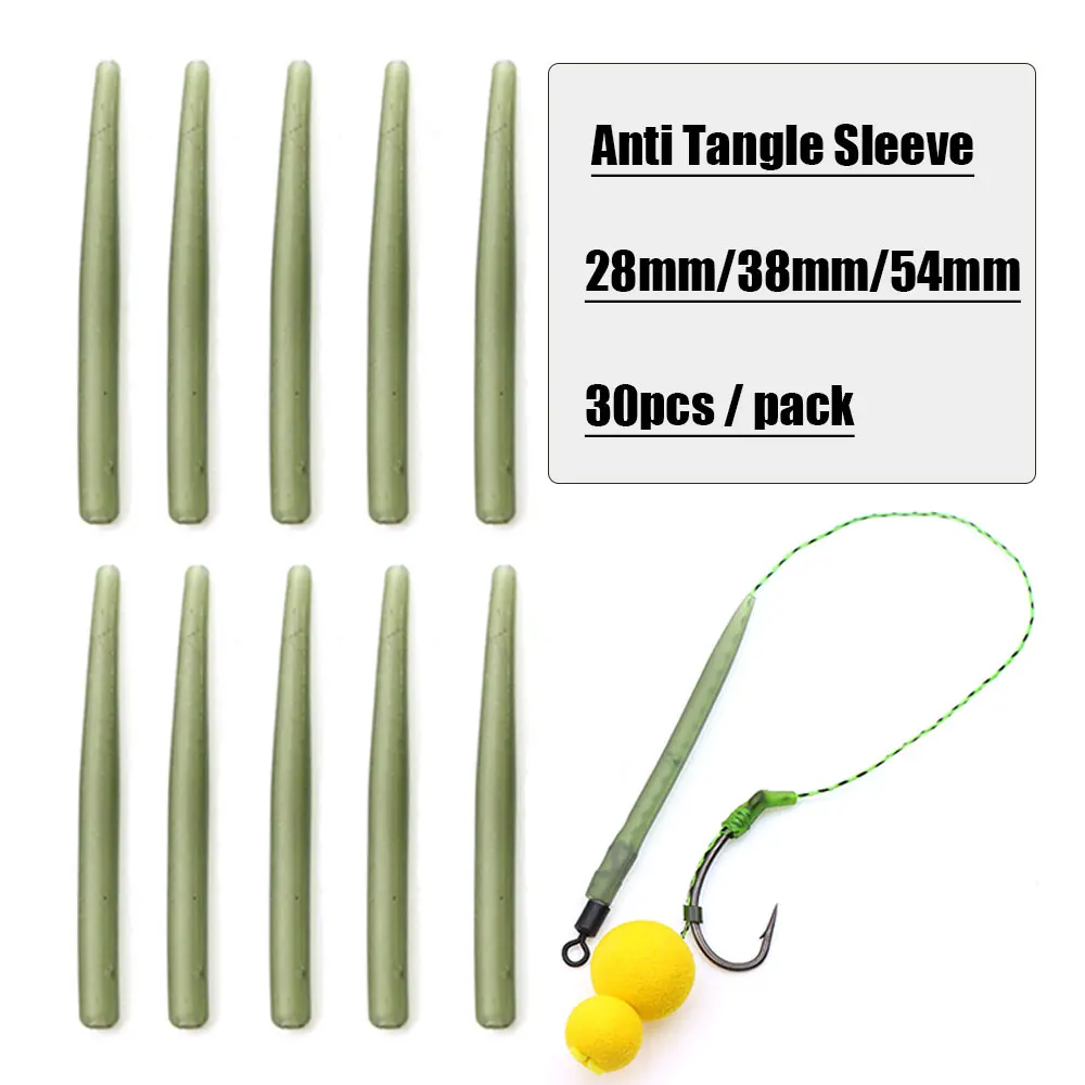 30pcs Carp Fishing Accessories Anti Tangle Sleeve Helicopter Rig Tubing ...