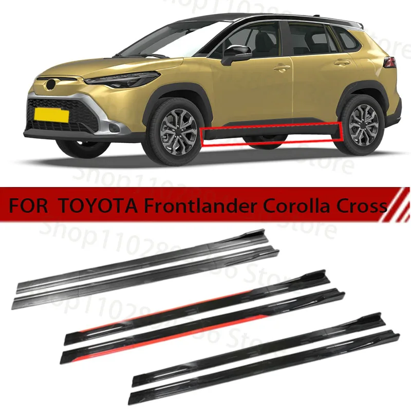 Para-TOYOTA-Frontlander-Corolla-Cross-2M-falda-lateral-de-coche-placa ...