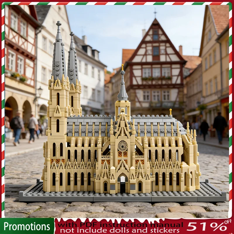 5698Pcs Moc Architecture Cologne Cathedral Model Building Blocks DIY ...