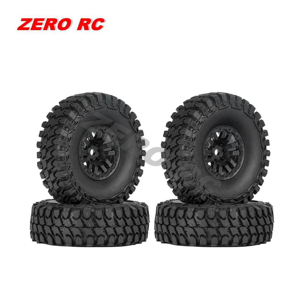 1/24 RC Axial SCX24 Crawler Plastic 1" Wheels Rims With Rubber Tire For ...