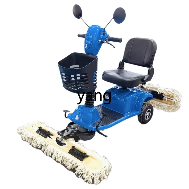 LMM three-wheel drive electric dust cart commercial mopping warehouse ...